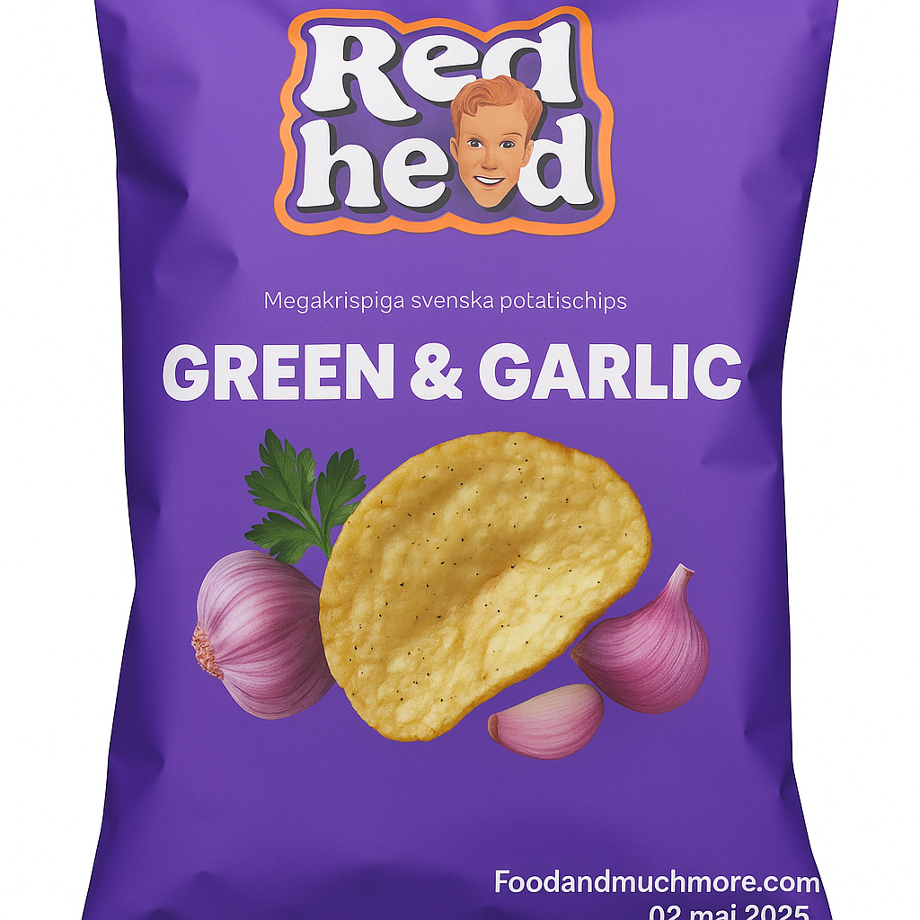 Redhead Chips Test: Sour Cream, Chili Cheese, Green & Garlic och Dill ...