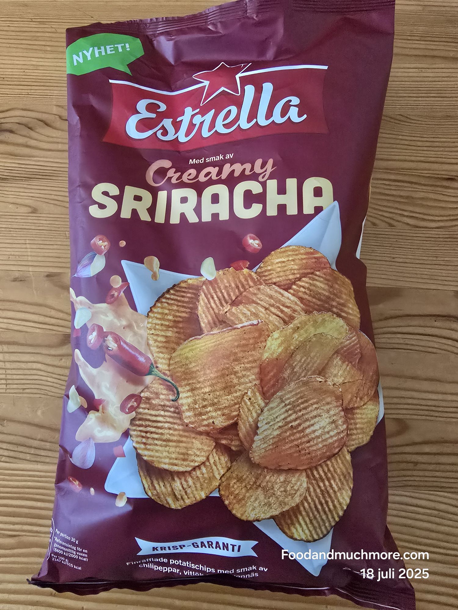 🆕 Nyhet: Estrella Creamy Sriracha – Het & Krämig Ny Smak på Chipsen ...